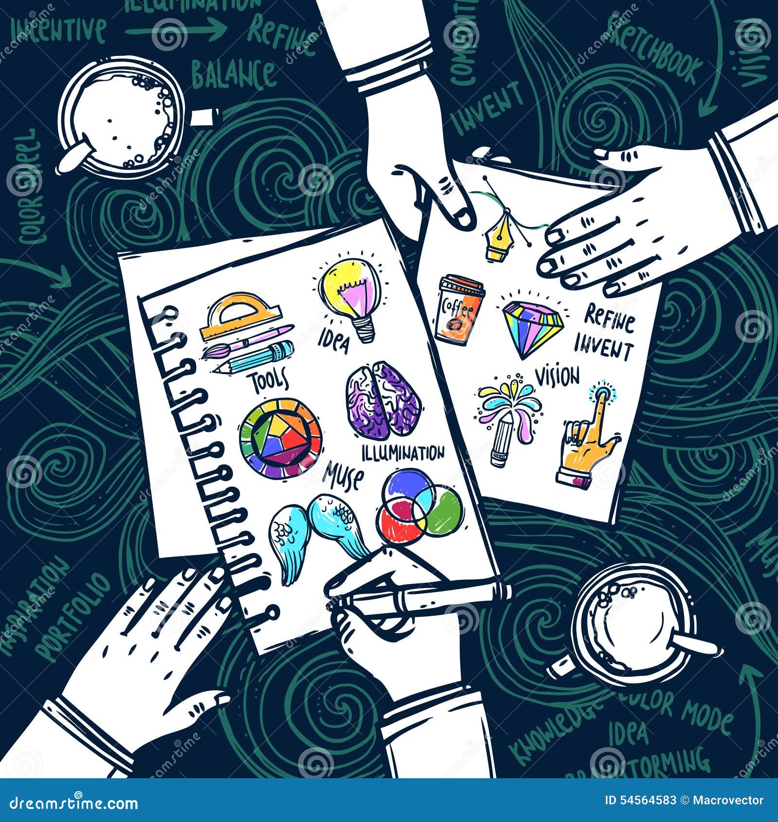 Creative People Concept stock vector. Illustration of knowledge - 54564583