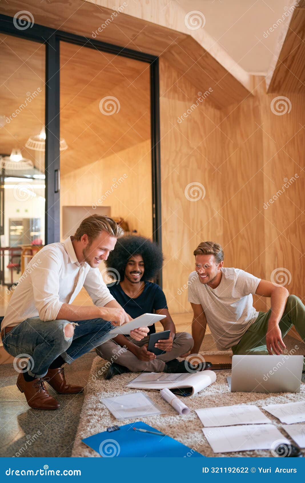 Creative People, Documents and Meeting with Tech in Discussion for ...