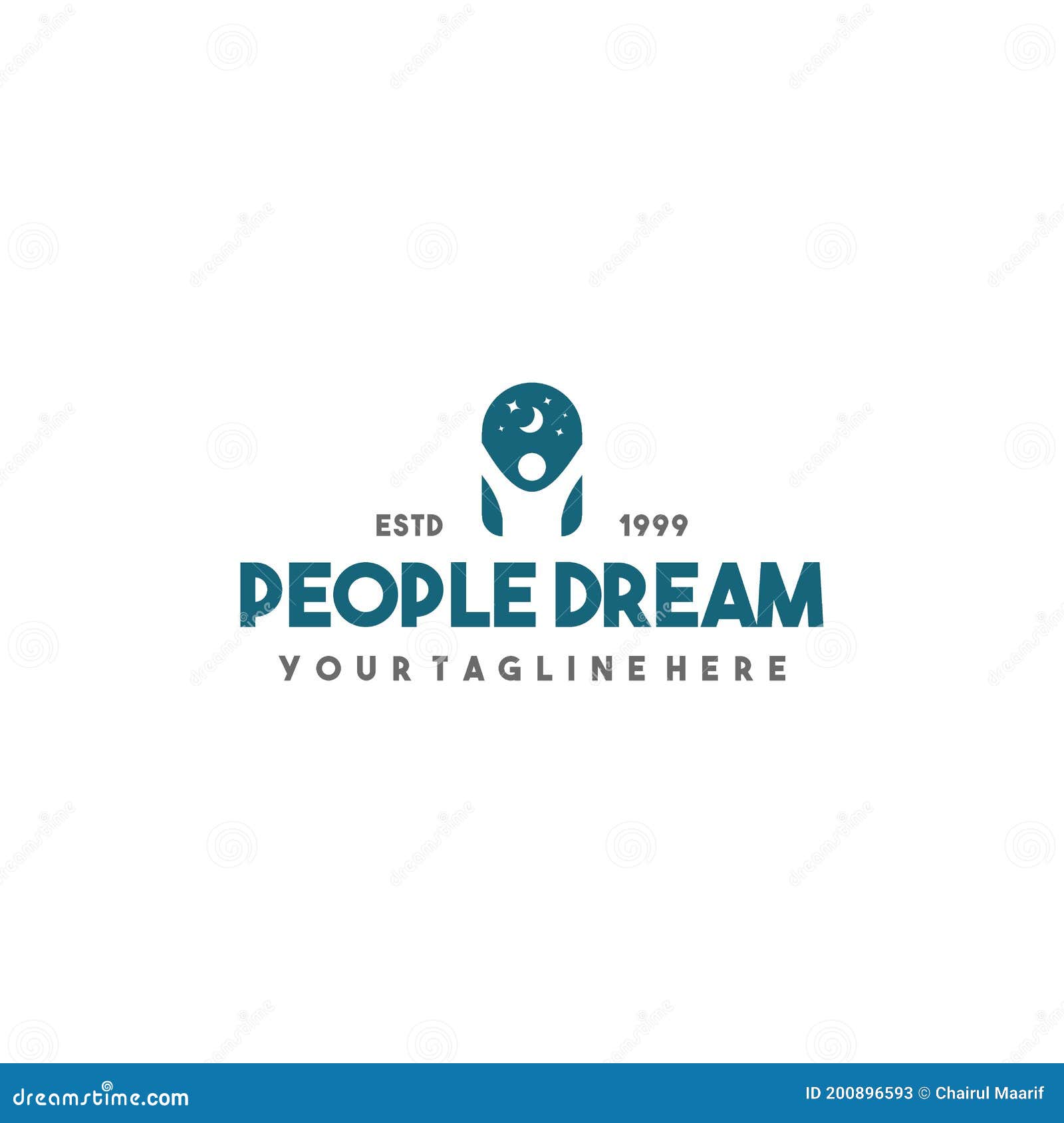 Creative People Dream Logo Design Stock Illustration - Illustration of ...