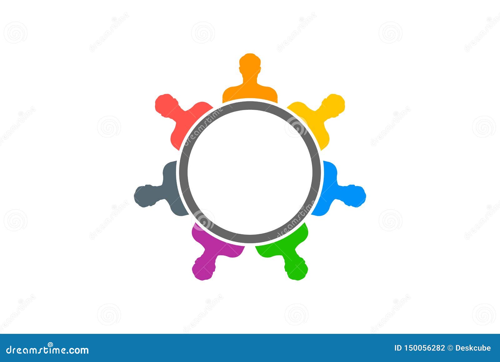 Creative People. Group of Seven Persons Stock Vector - Illustration of ...