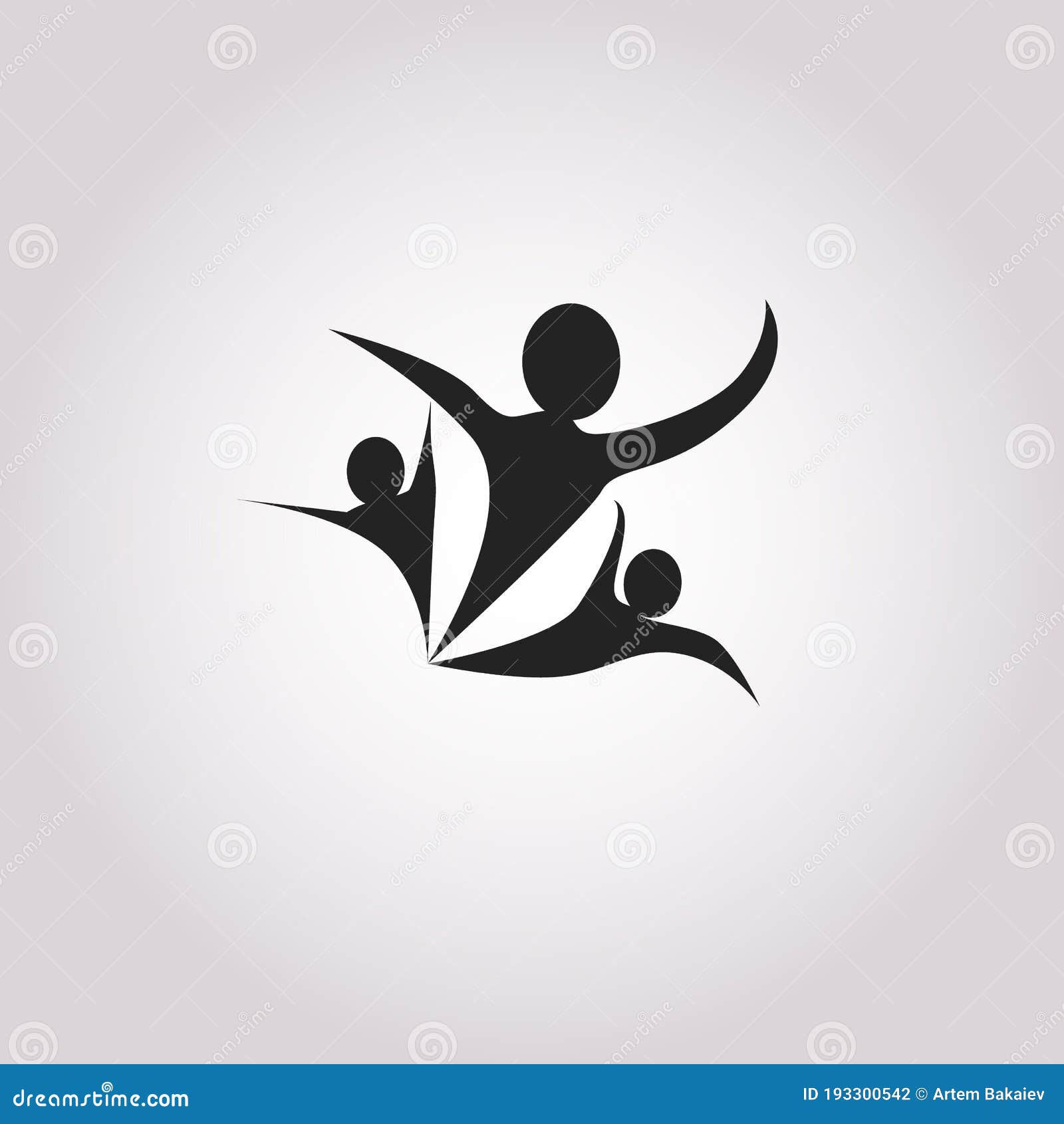 Creative People Logo Design. Creative Abstract People Shapes Vector ...