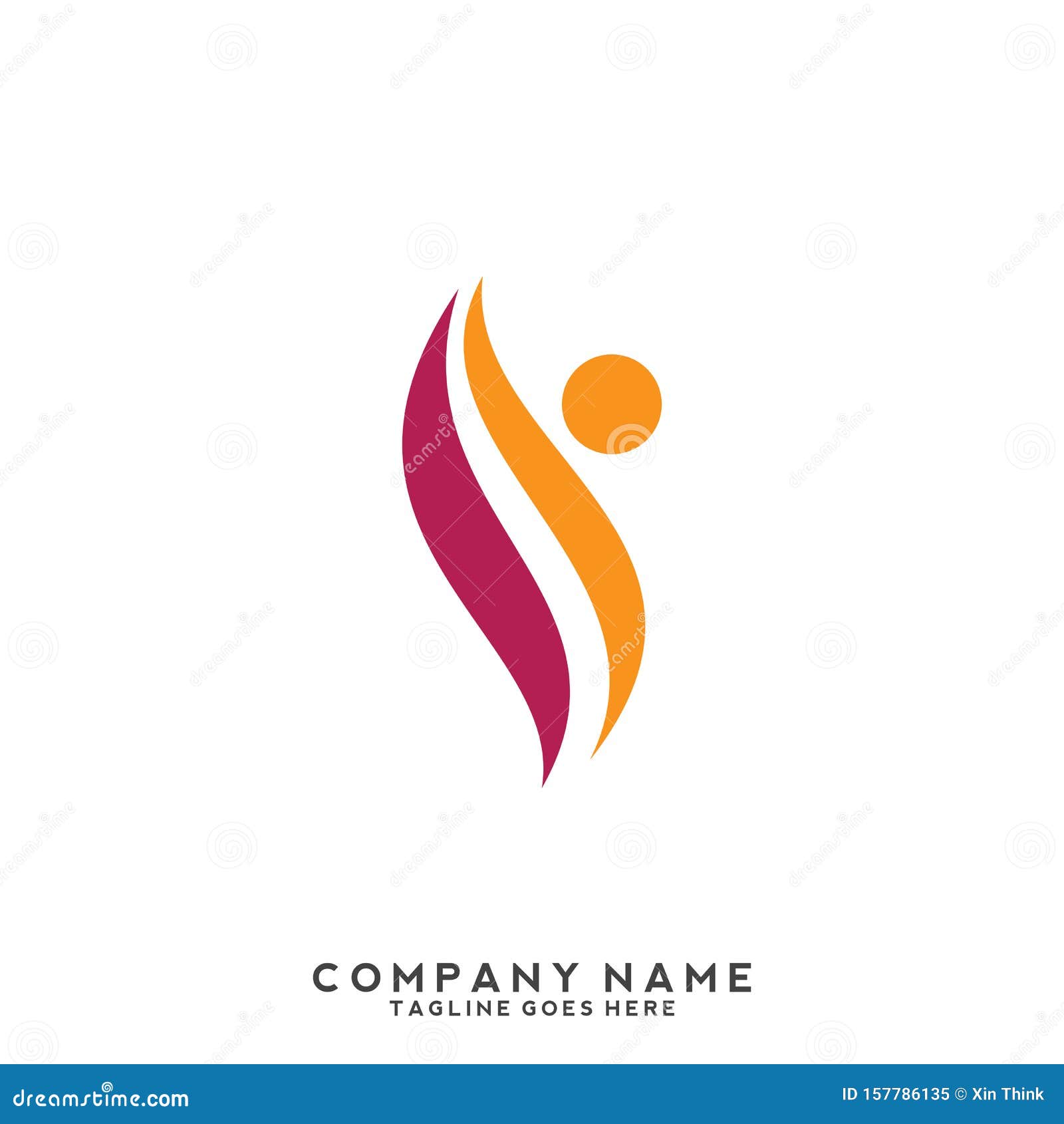 Creative People Logo Design Template Stock Vector - Illustration of ...