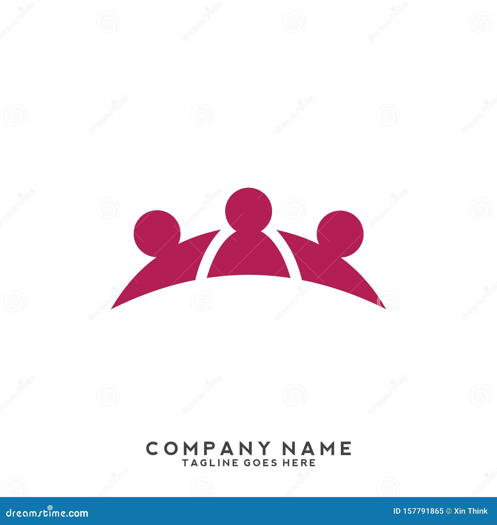 Creative People Logo Design Template Stock Vector - Illustration of ...