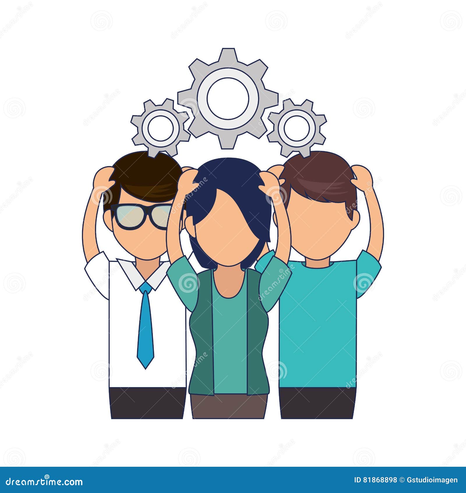 Creative people our team stock vector. Illustration of leadership ...