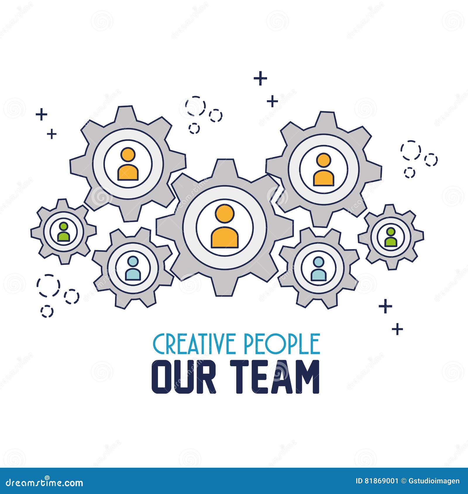 Creative people our team stock vector. Illustration of design - 81869001