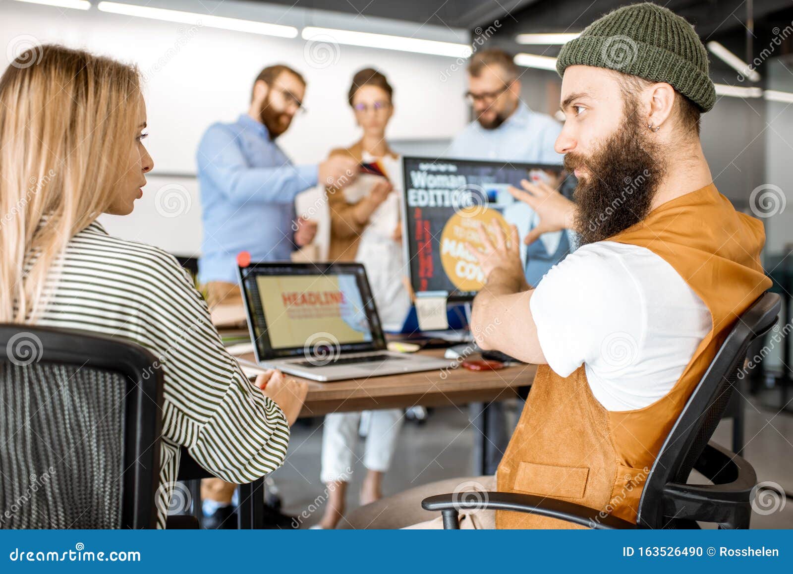 Creative People Working in the Office Stock Photo - Image of ...