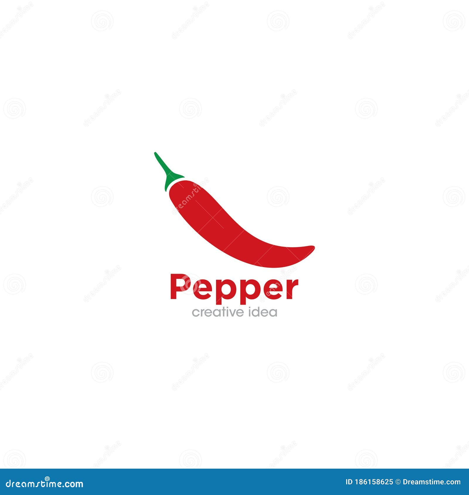 Creative Pepper Logo Design Template Stock Vector - Illustration of ...