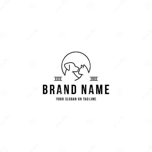 Creative Pet Logo Design Vector Stock Vector - Illustration of creative ...