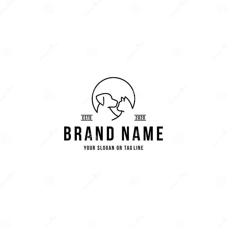 Creative Pet Logo Design Vector Stock Vector - Illustration of creative ...