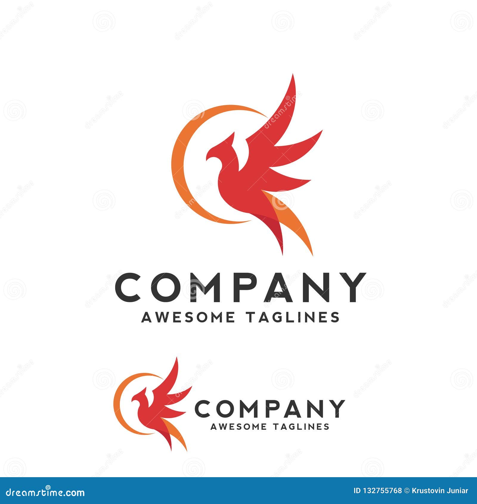 Creative Phoenix Bird Logo Concept Stock Vector - Illustration of ...