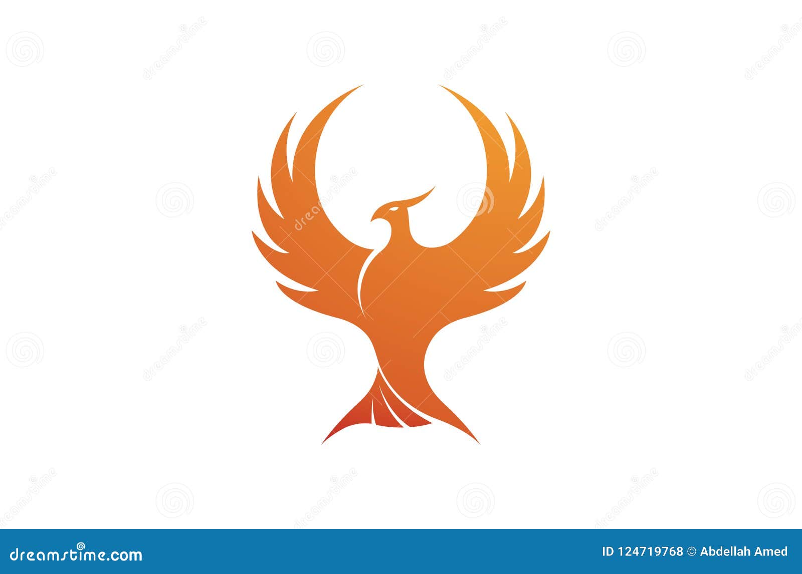 Creative Phoenix Bird Logo stock vector. Illustration of flying - 124719768