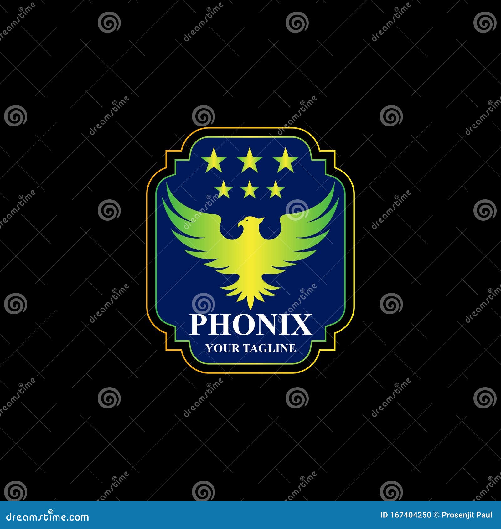 Creative Phoenix Logo Design Symbol Vector Stock Vector - Illustration ...