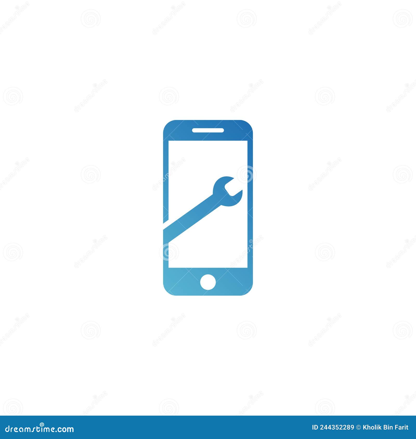 Creative Phone Logo Vector Design Template Stock Vector - Illustration ...