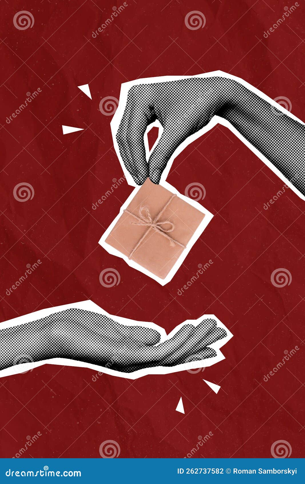 Creative Photo 3d Collage Artwork Postcard Poster Brochure Picture Of