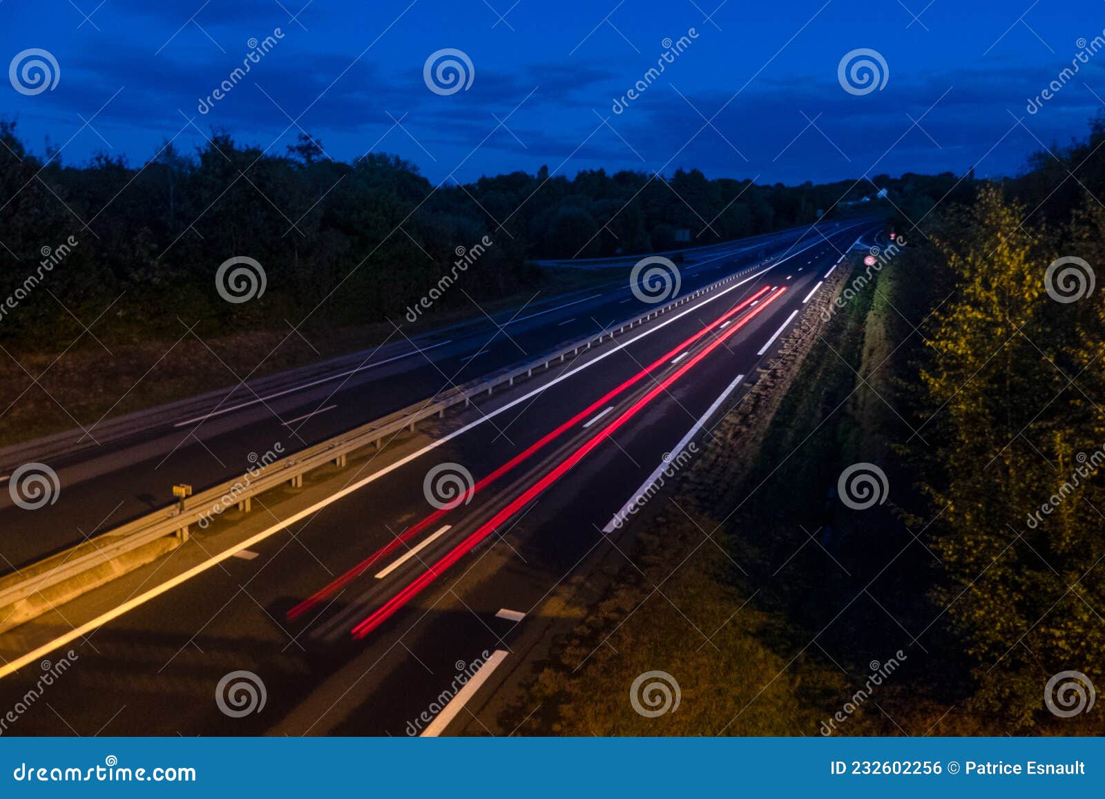 Creative Photo of a Highway at Night Stock Photo - Image of landscape ...