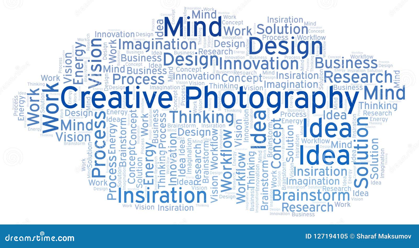 Creative Photography Word Cloud, Made with Text only. Stock ...
