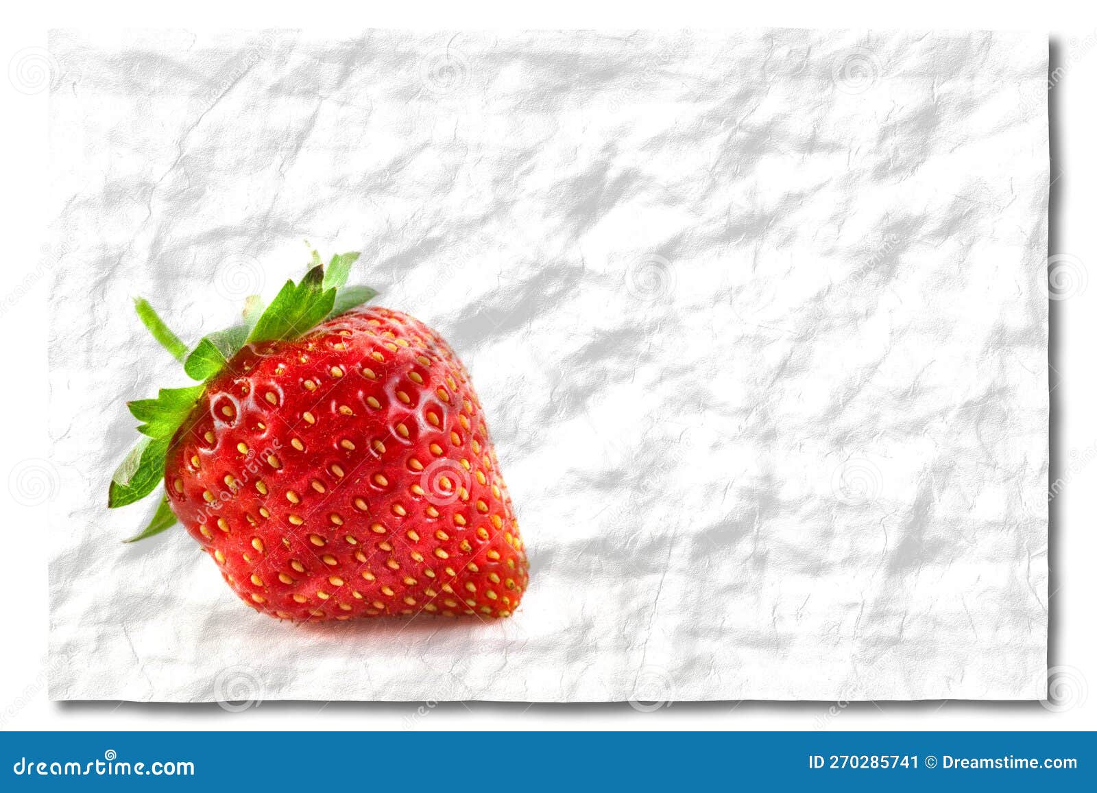 Creative Picture of Strawberry Isolated on White Background Stock Image ...