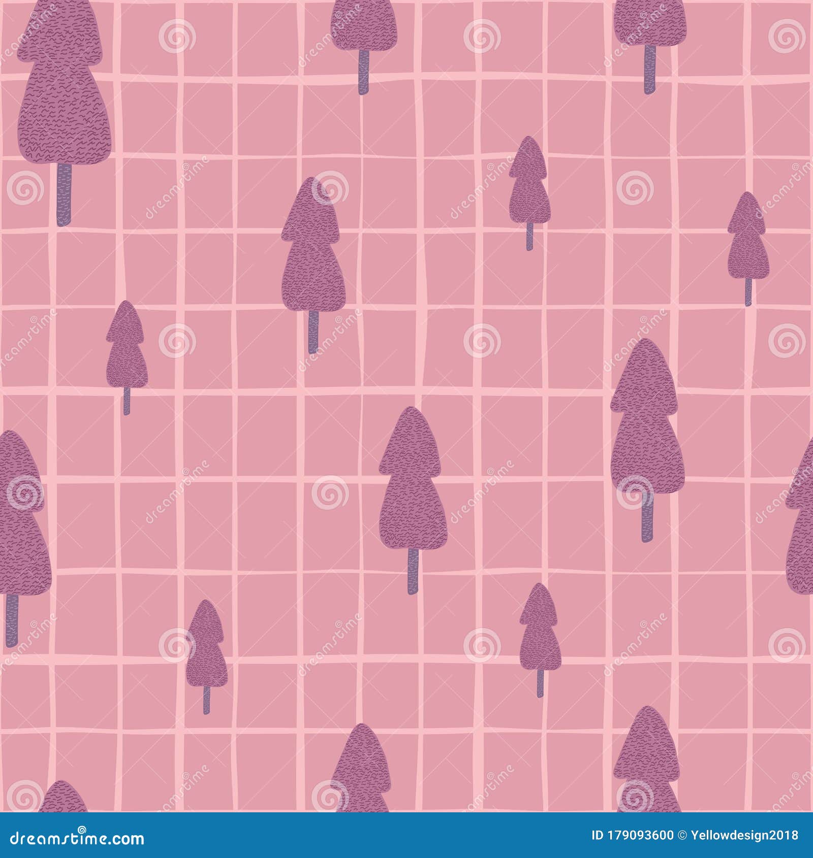 Creative Pine Tree Seamless Pattern . Forest Endless Wallpaper Stock ...