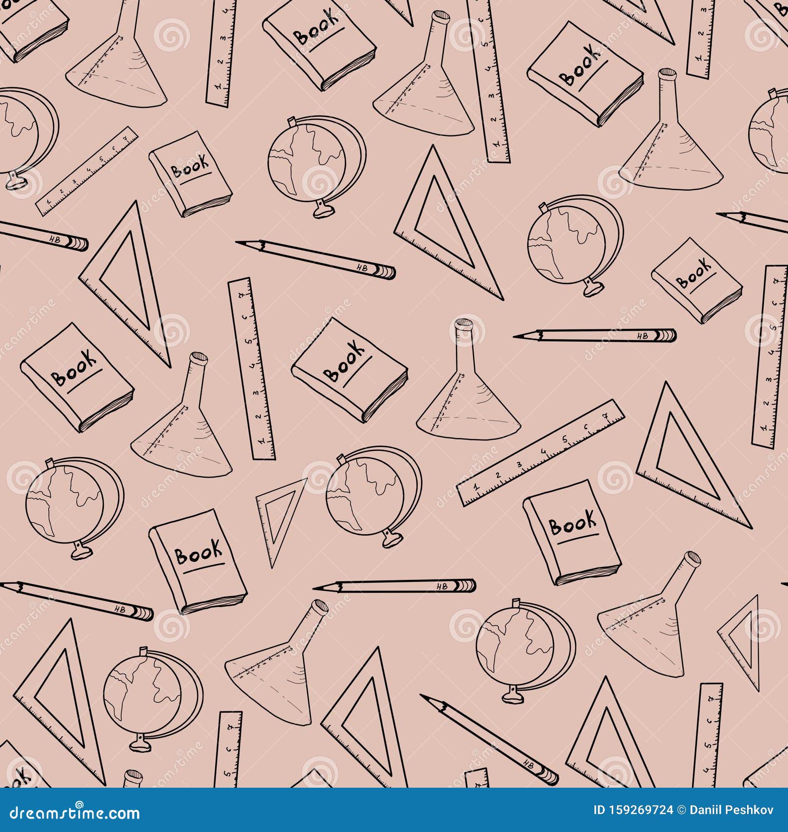 Creative Pink Education Background Stock Illustration - Illustration of ...