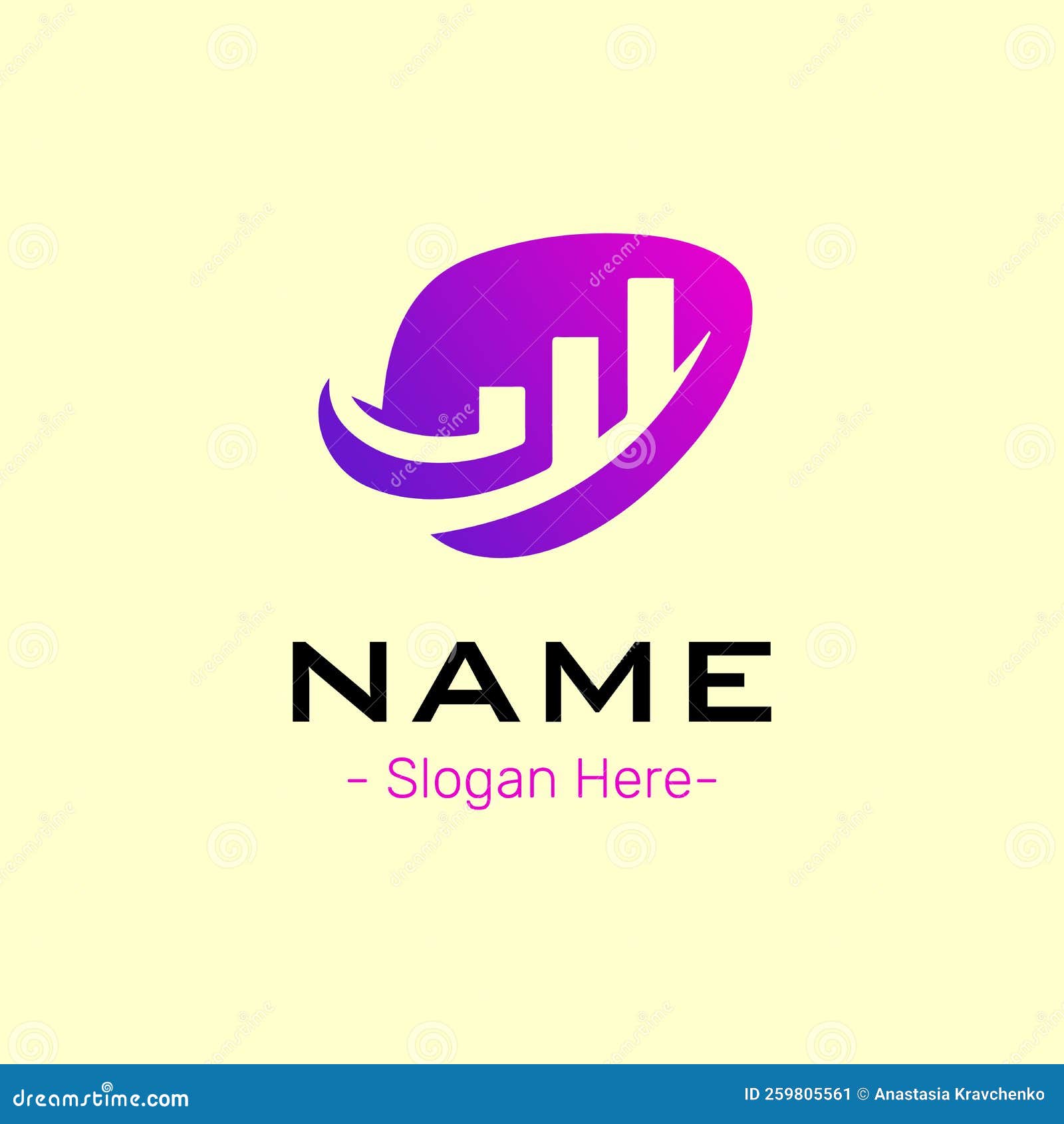 Creative Pink and Purple Colour Development Logo Stock Illustration ...
