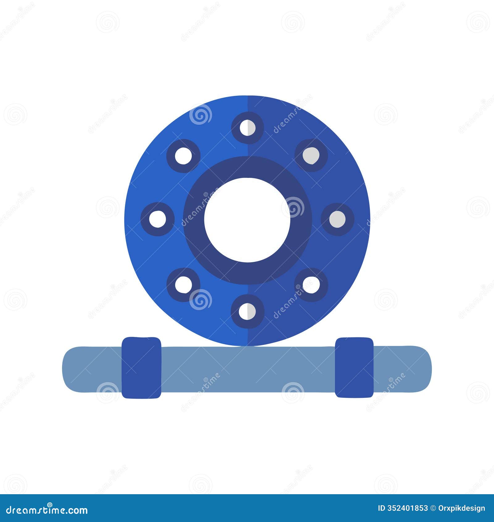 Creative Pipe Flange Tool Icon Graphic Cartoon Vector | CartoonDealer ...