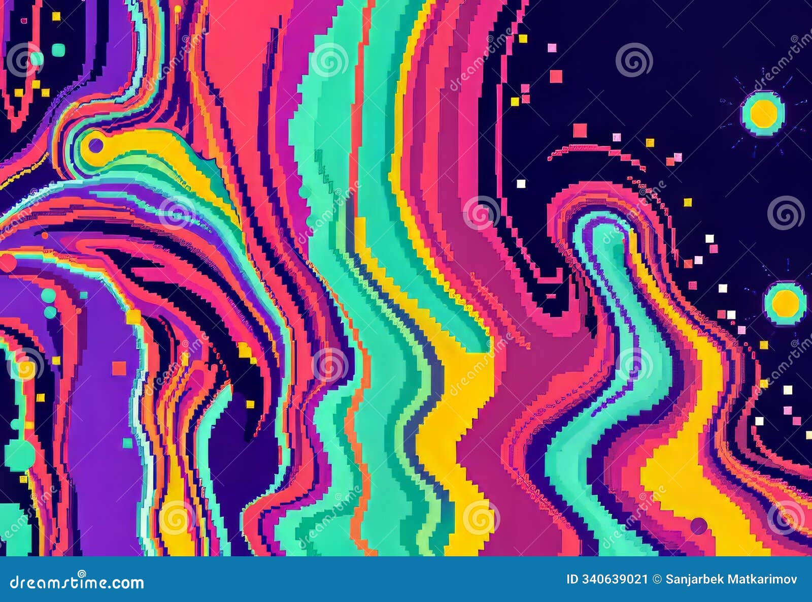 Creative Pixel Art Drip The Image Of A Pour Is Converted Into A ...