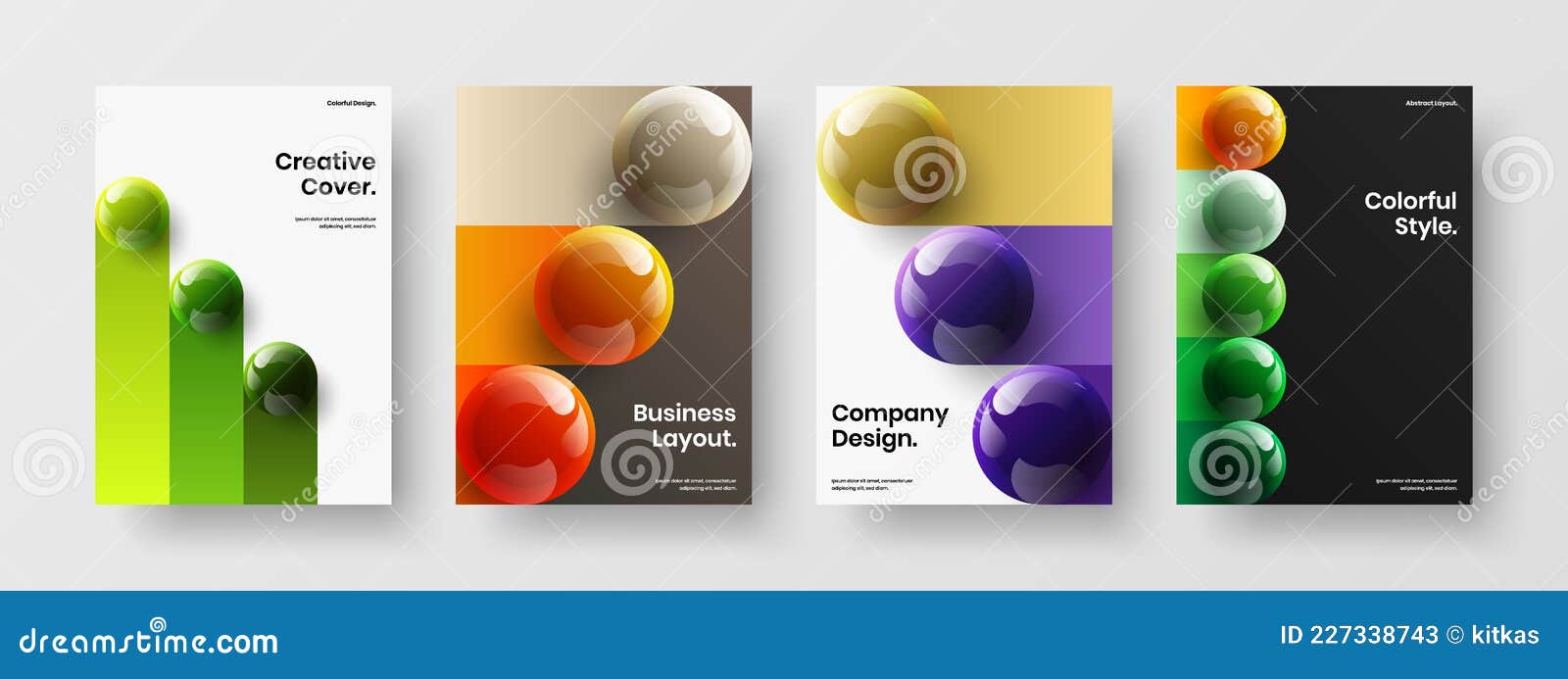 Creative Placard Vector Design Layout Collection Stock Vector ...