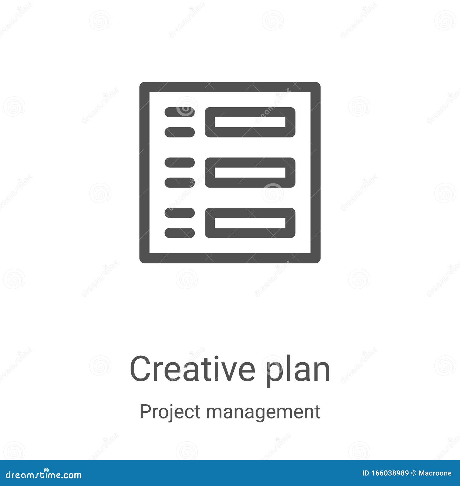 Creative Plan Icon Vector from Project Management Collection. Thin Line ...