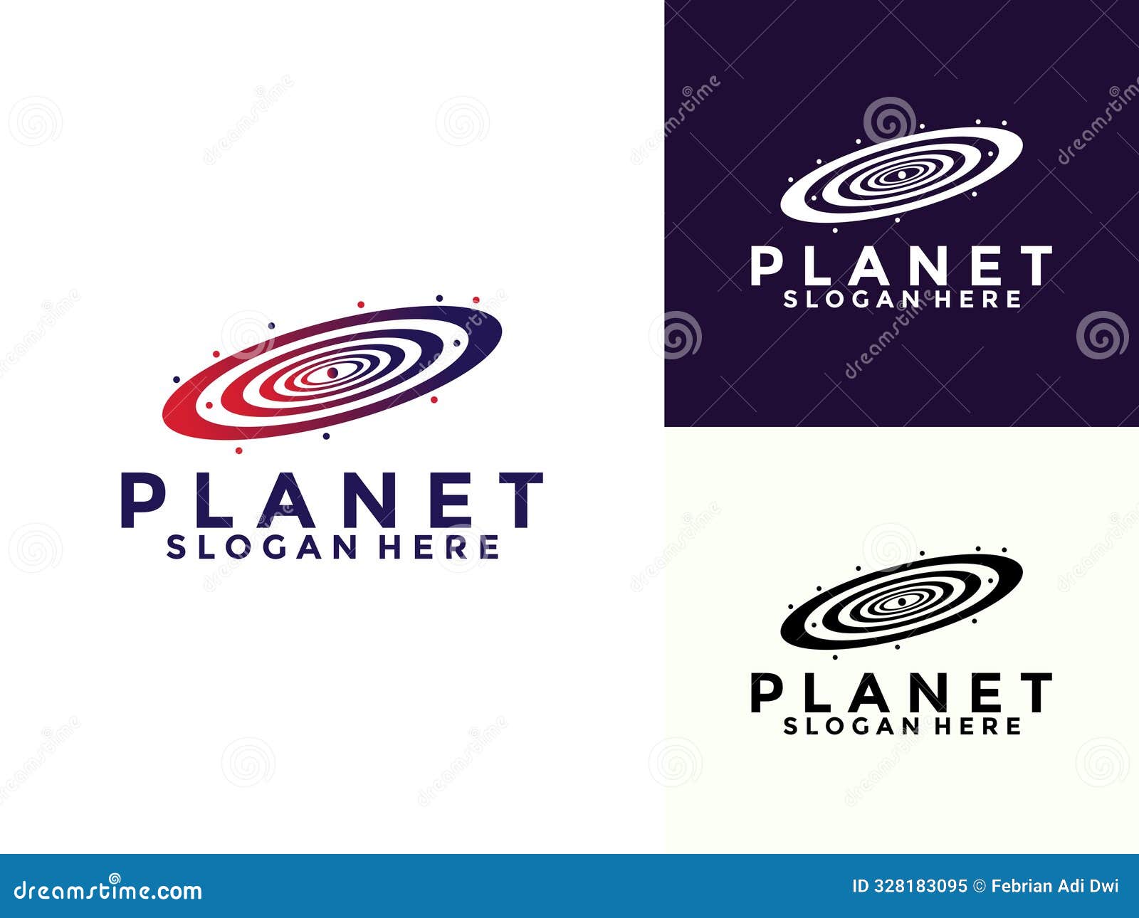 Creative Planet Logo Design with Modern Concept, Galaxy Logo Vector ...