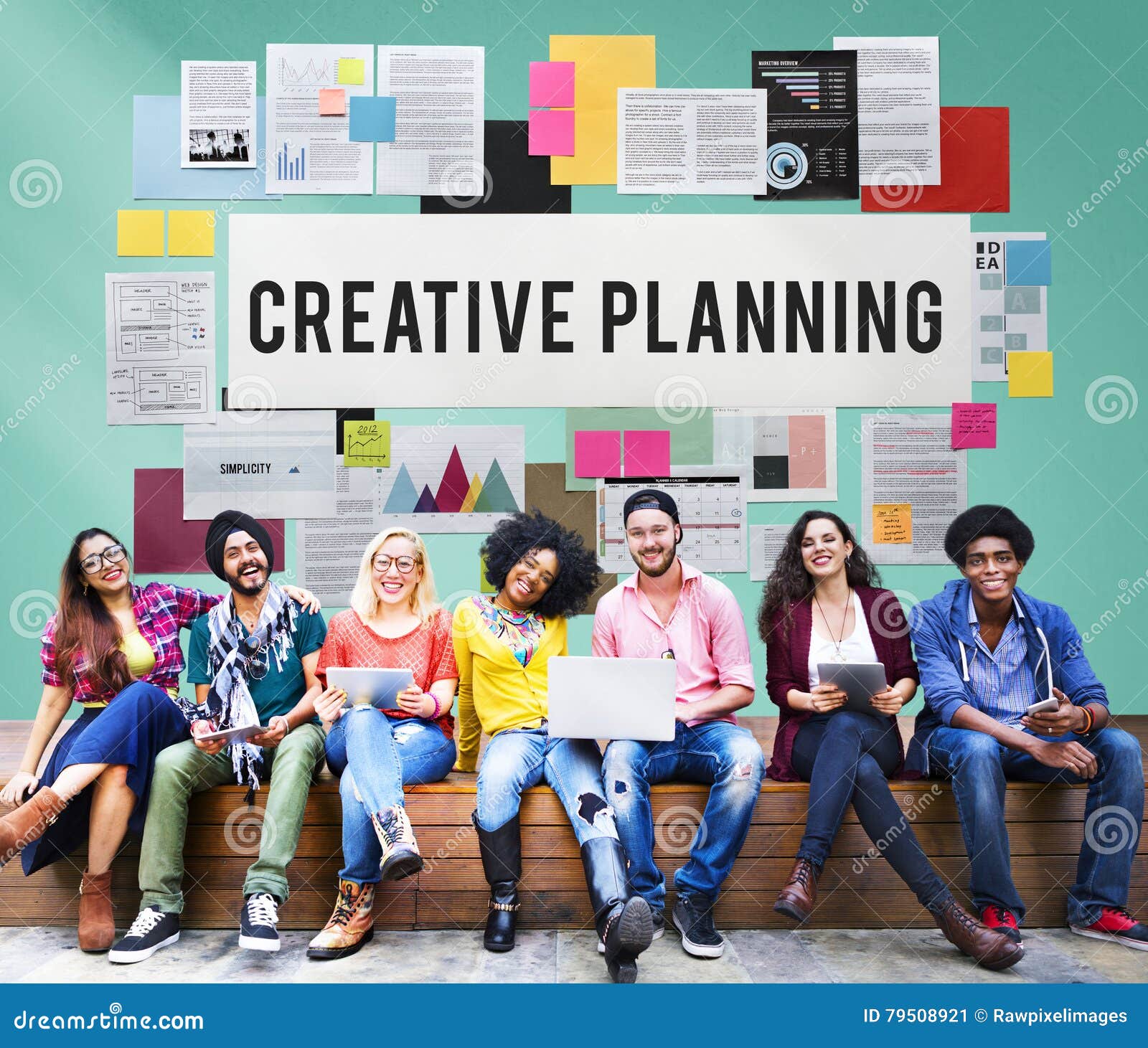 Creative Planning Process Evaluation Ideas Insight Concept Stock Image ...