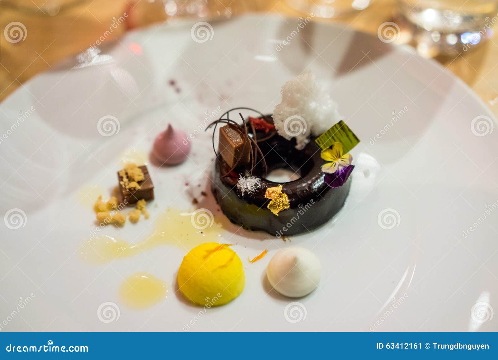 Creative Plate of Dessert stock image. Image of picking - 63412161