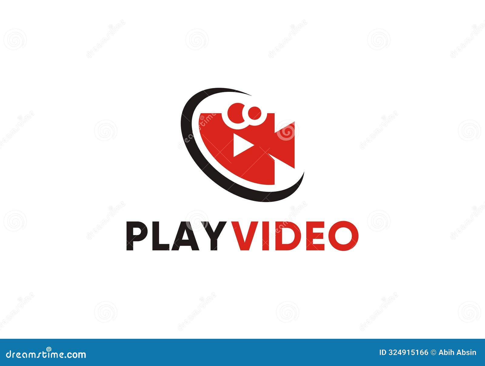 Creative Play Video Editing Logo Design Vector Stock Illustration ...
