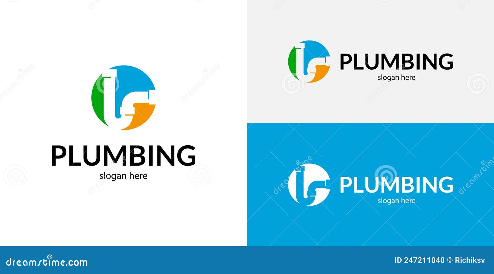 Creative Plumbing Service Logo Stock Vector - Illustration of icon ...