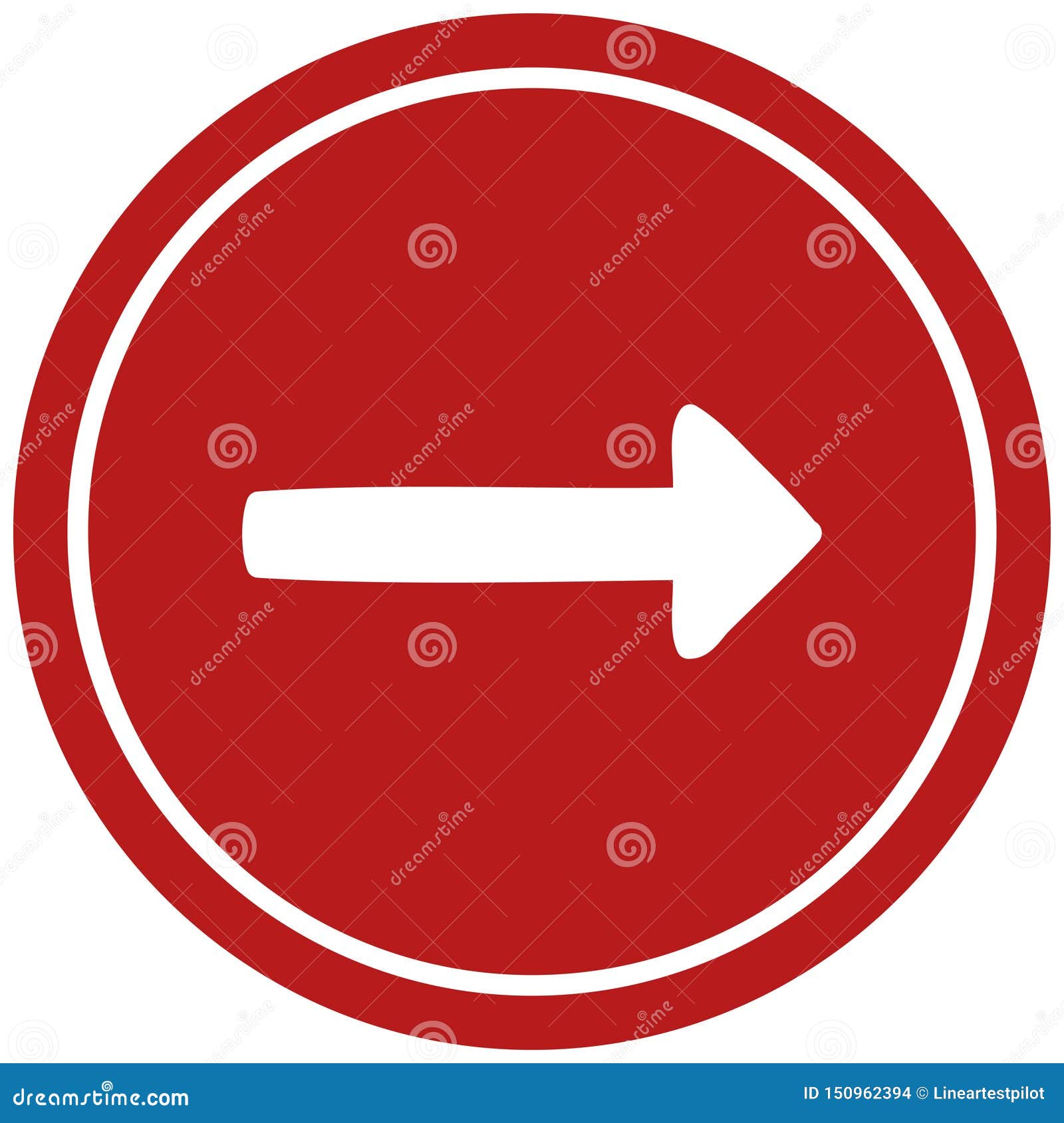 A Creative Pointing Arrow Circular Icon Stock Vector - Illustration of ...