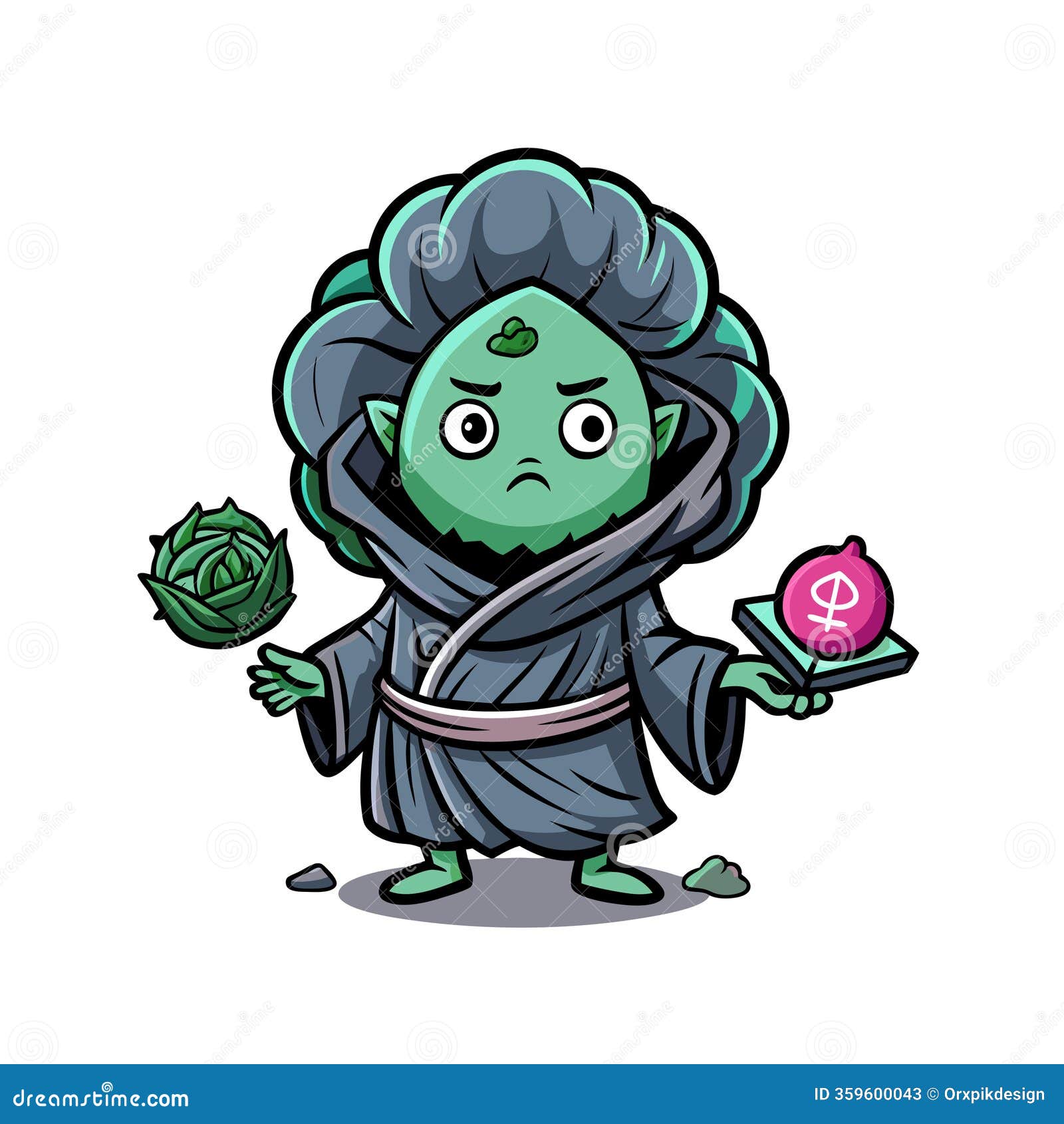 Creative Poisoned Cabbage Vegetable Design Stock Illustration ...