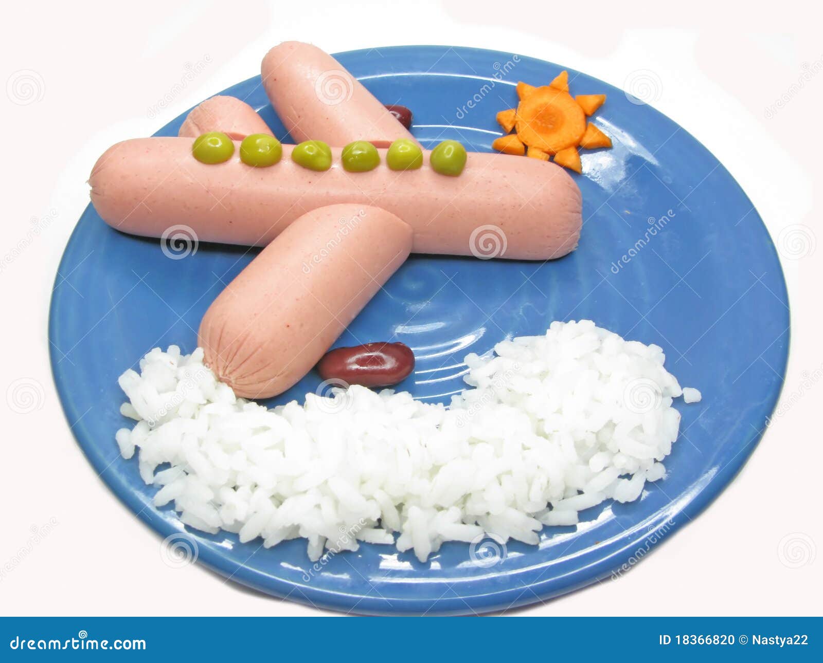 Creative Porridge Plane and Cloud Shape Stock Photo - Image of cloud ...