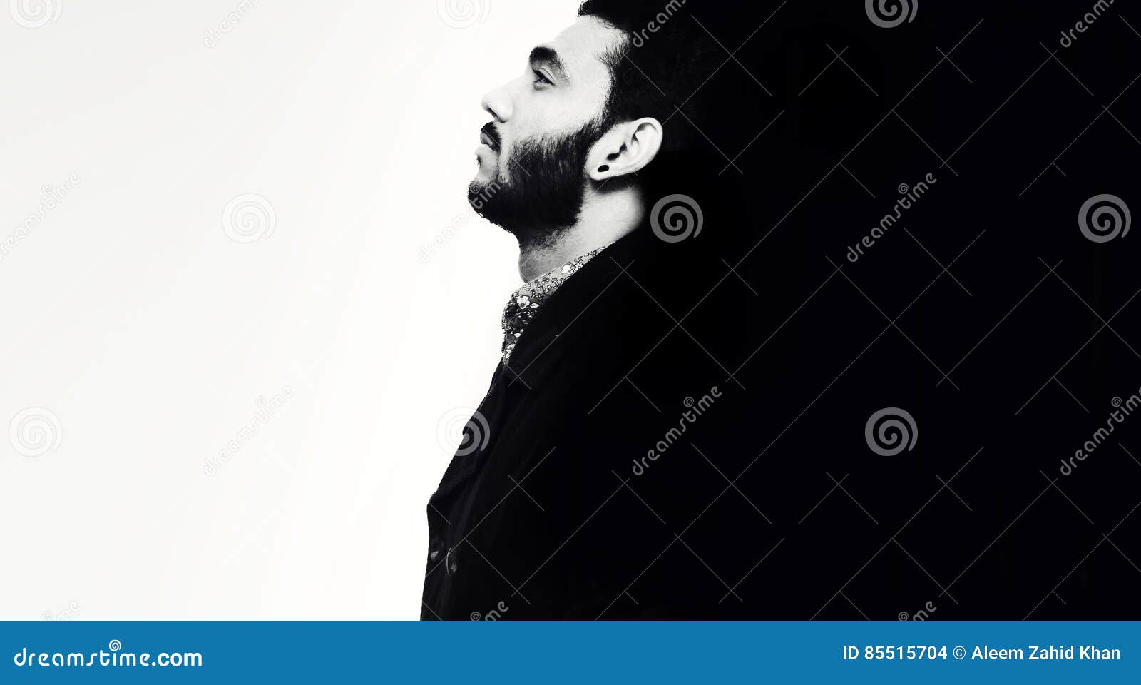 Creative Portrait of a Guy - Good and Bad Side Stock Photo - Image of ...