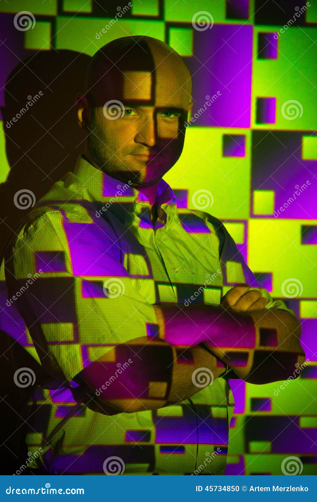 Creative portrait of a man stock photo. Image of looking - 45734850