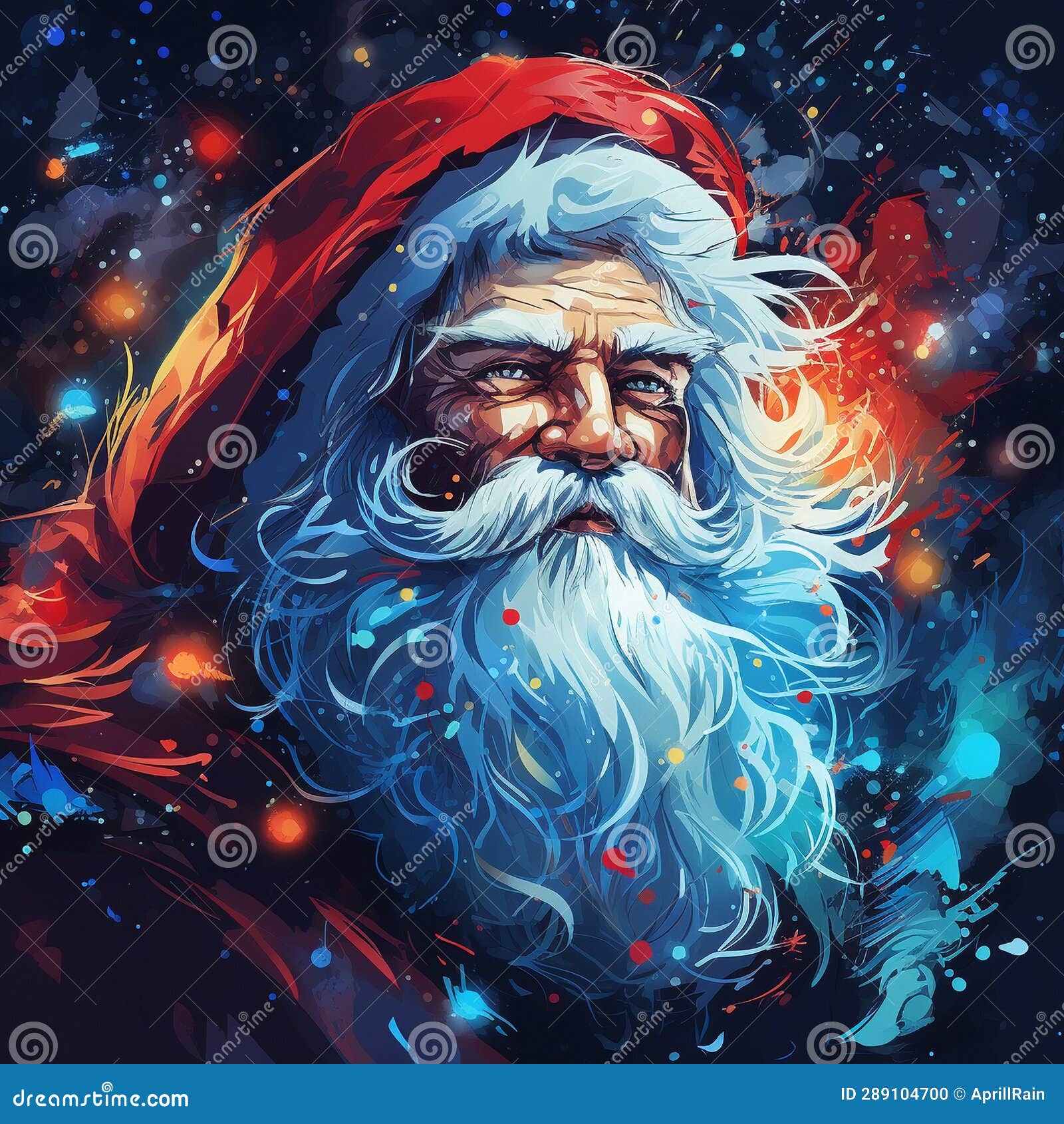 Creative portrait of Santa stock photo. Image of facebook - 289104700