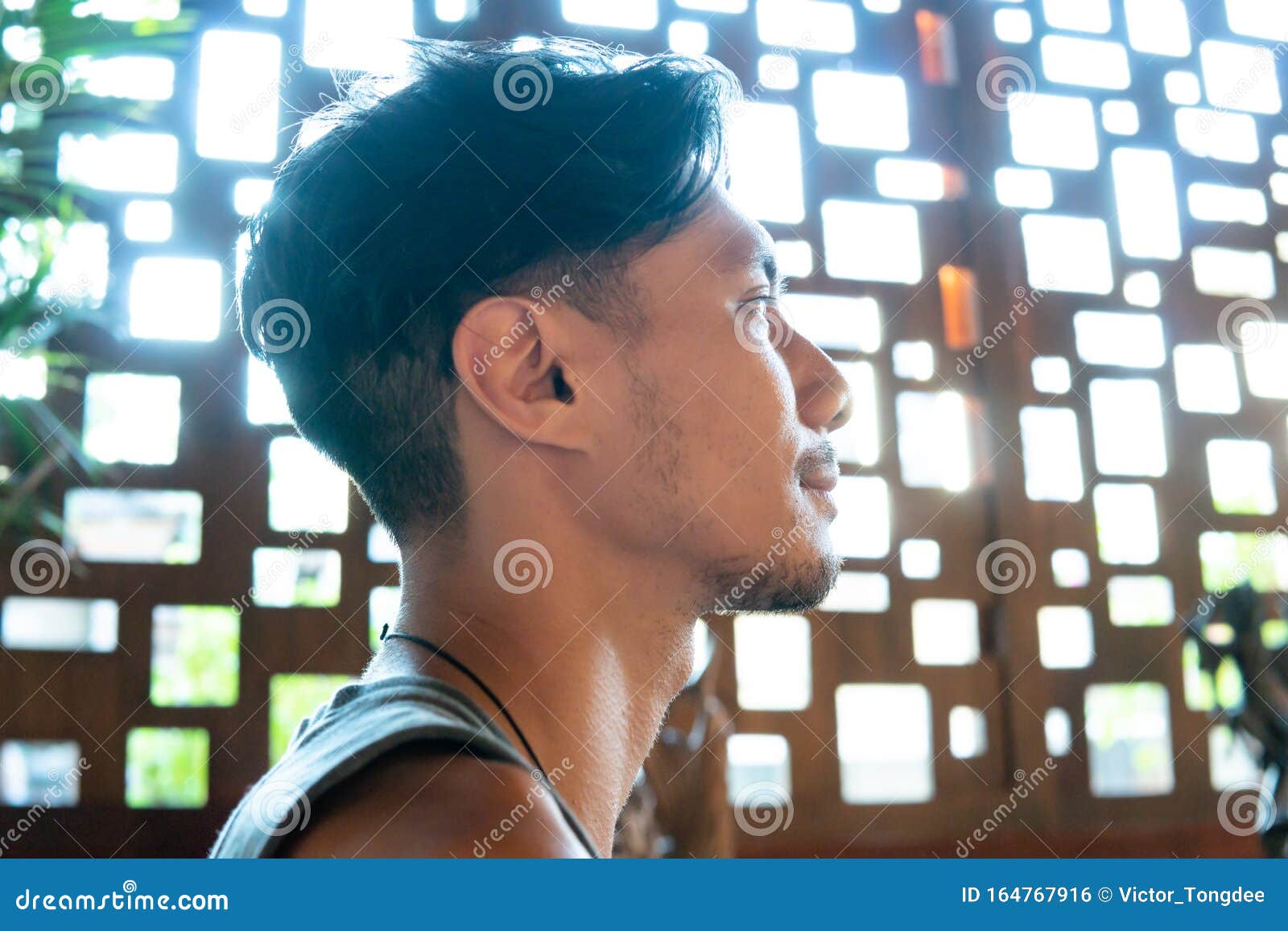 Creative Portrait of a Young Man Stock Photo - Image of face, abstract ...