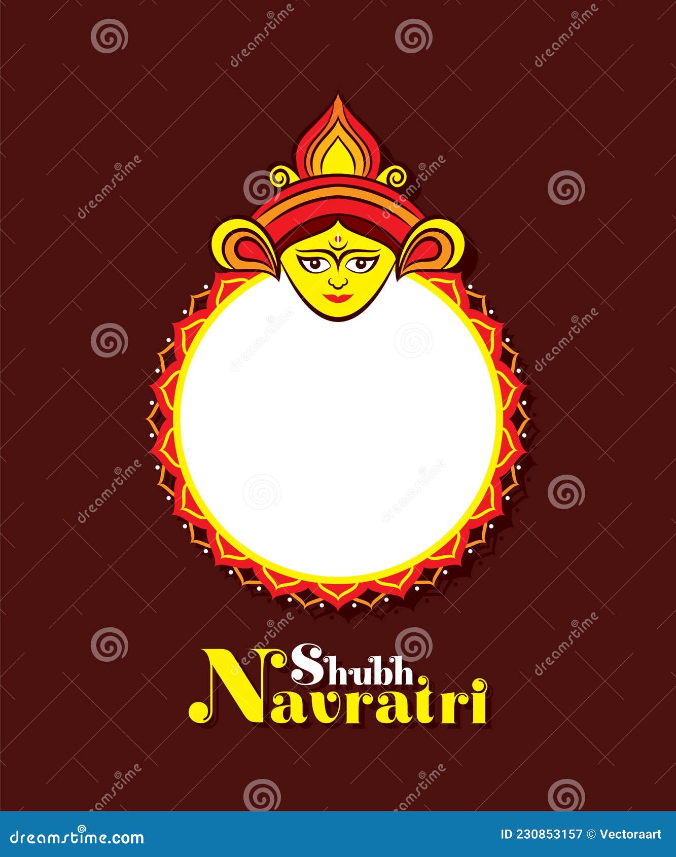 Creative Poster Design for Shubh Navratri Stock Vector - Illustration ...