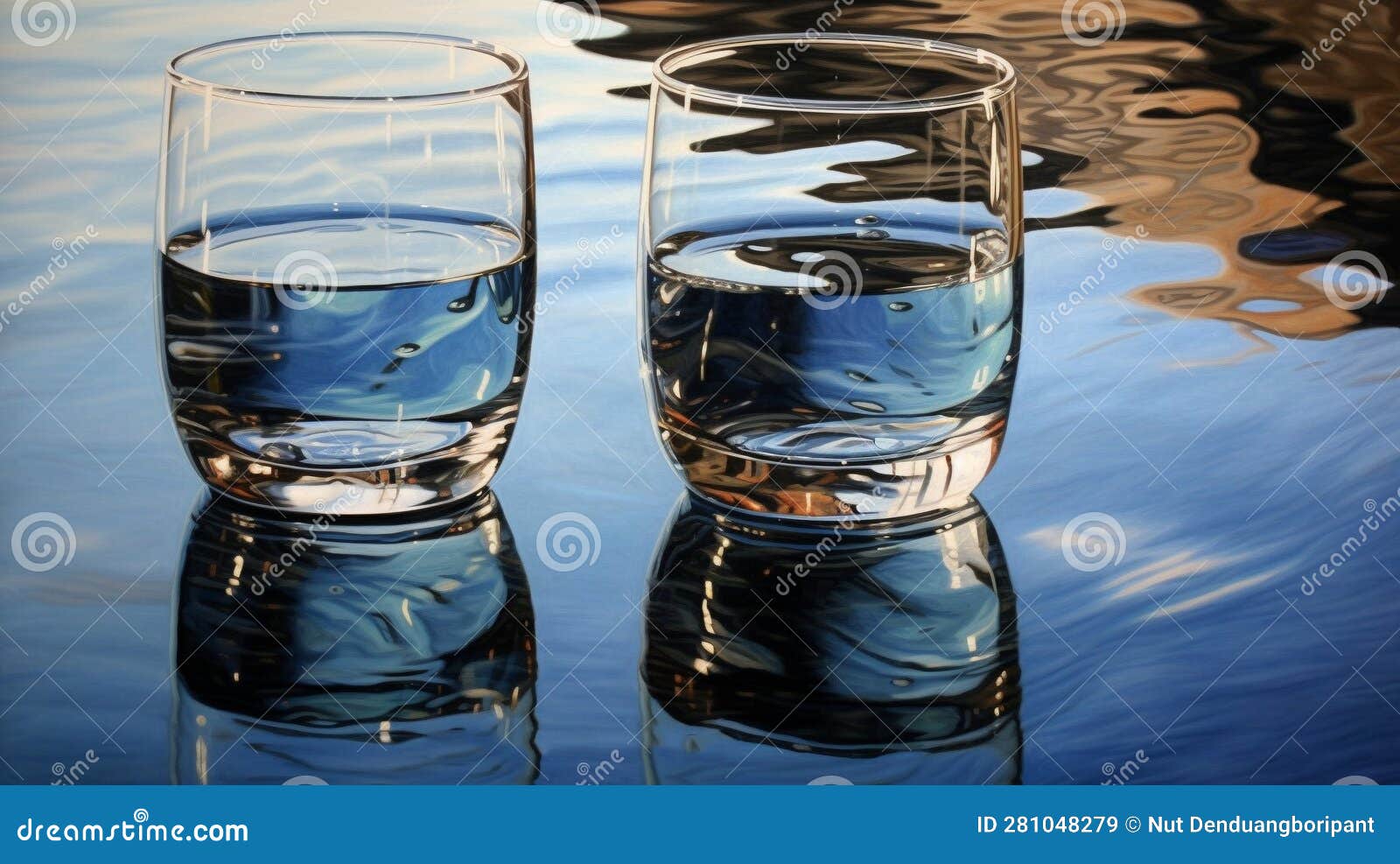 Generative AI, Reflections Reflections in Water, Glass To Create ...