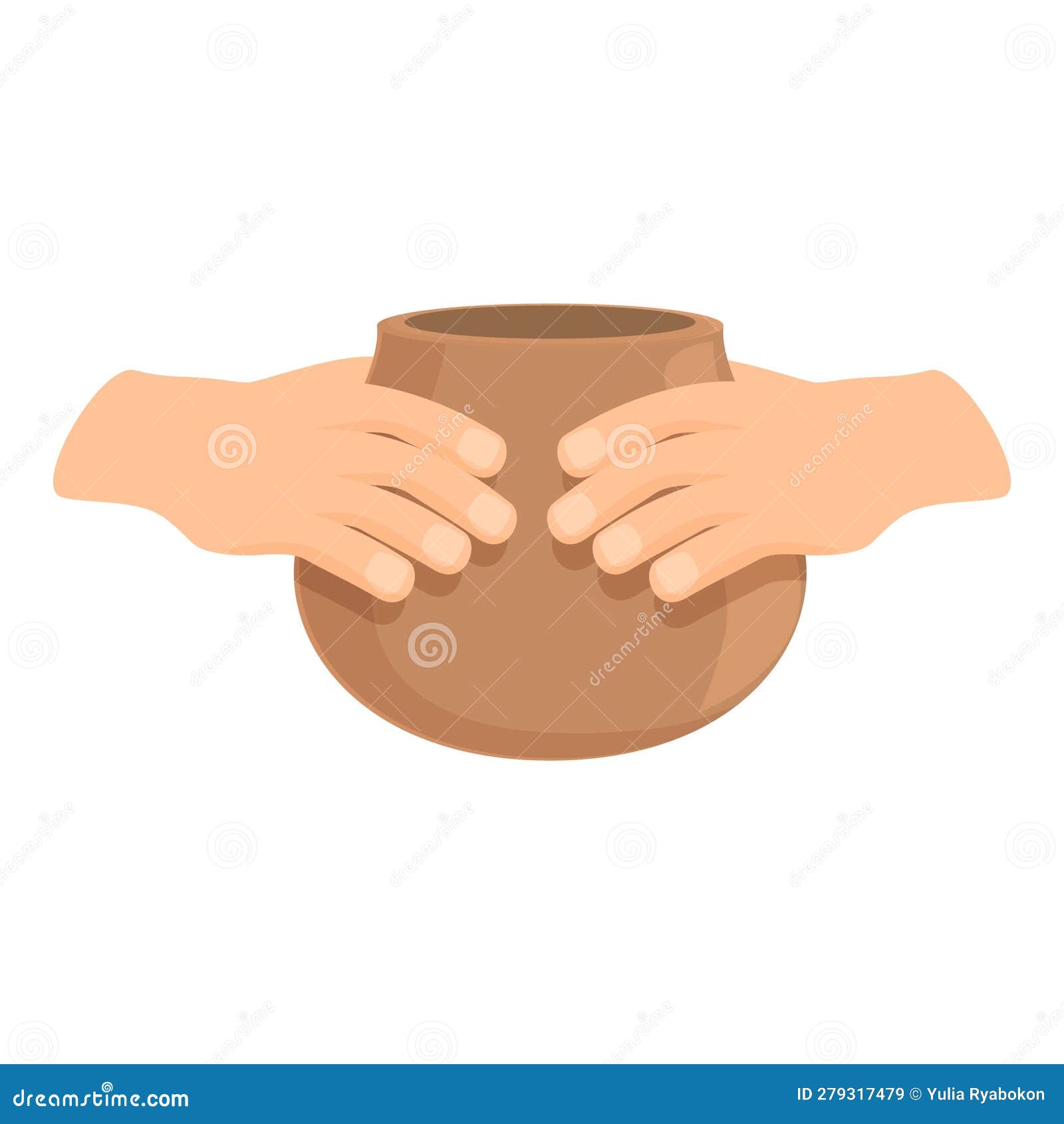 Creative Pottery Icon Cartoon Vector. Art Workshop Stock Vector ...
