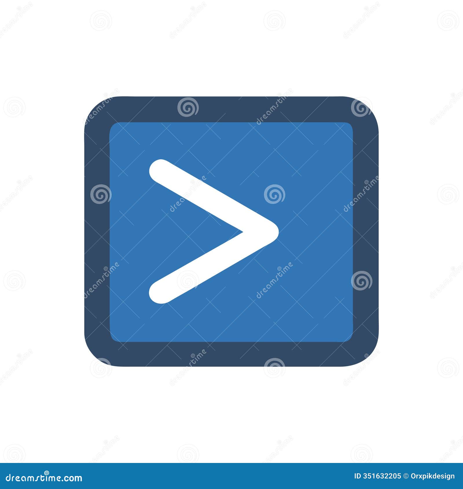 Creative PowerShell Icon Representation Stock Illustration ...