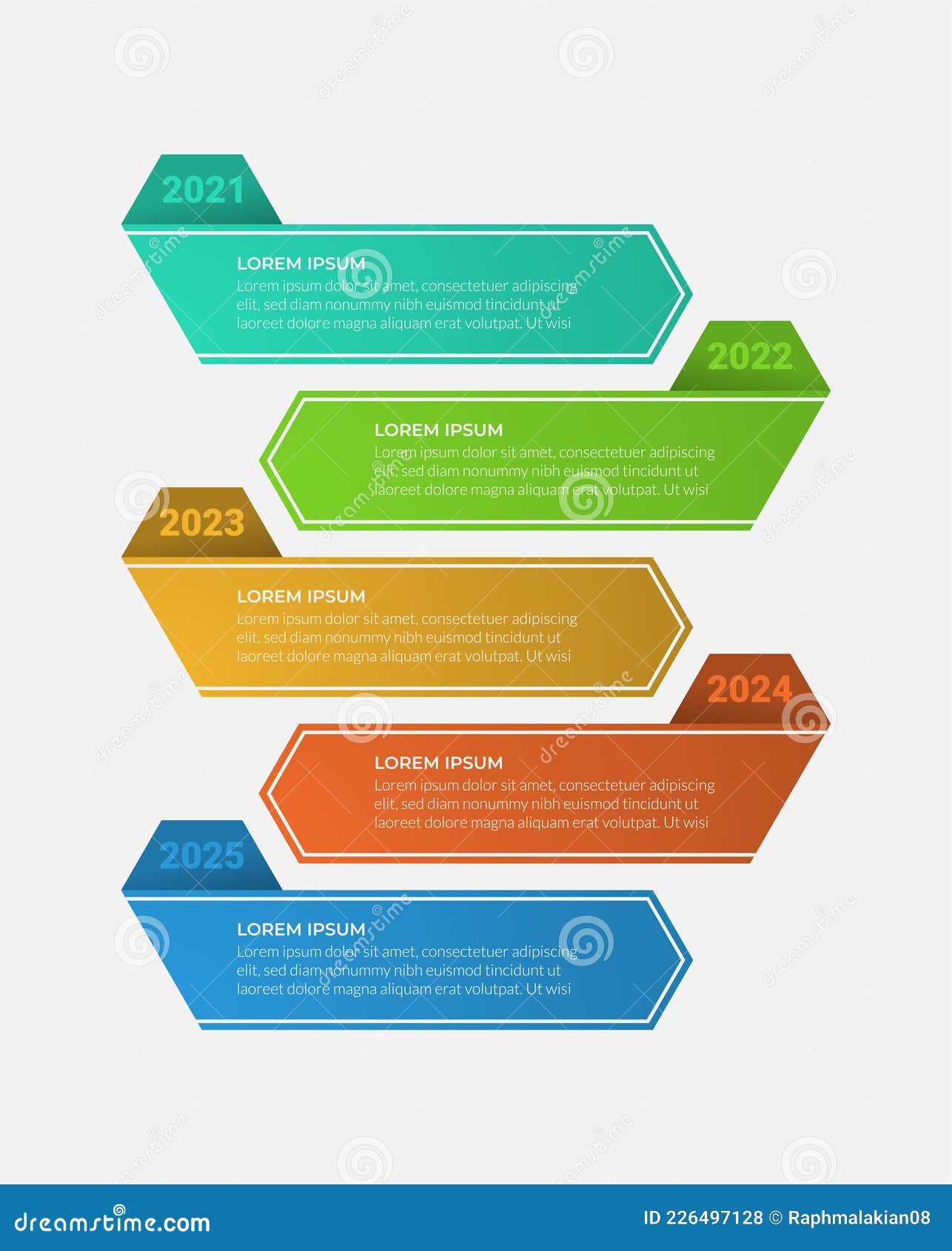 Creative Presentation Label Design for Timeline Infographics in 5 Steps ...