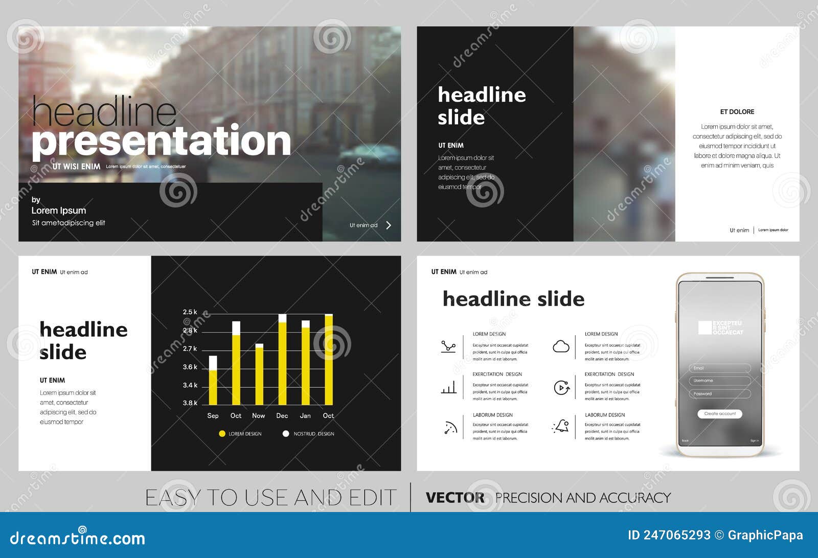 Creative Presentation Templates with Editable Design Elements and ...