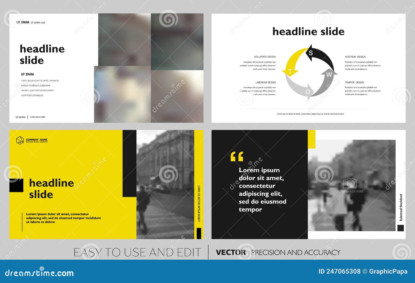 Creative Presentation Templates with Editable Design Elements and ...