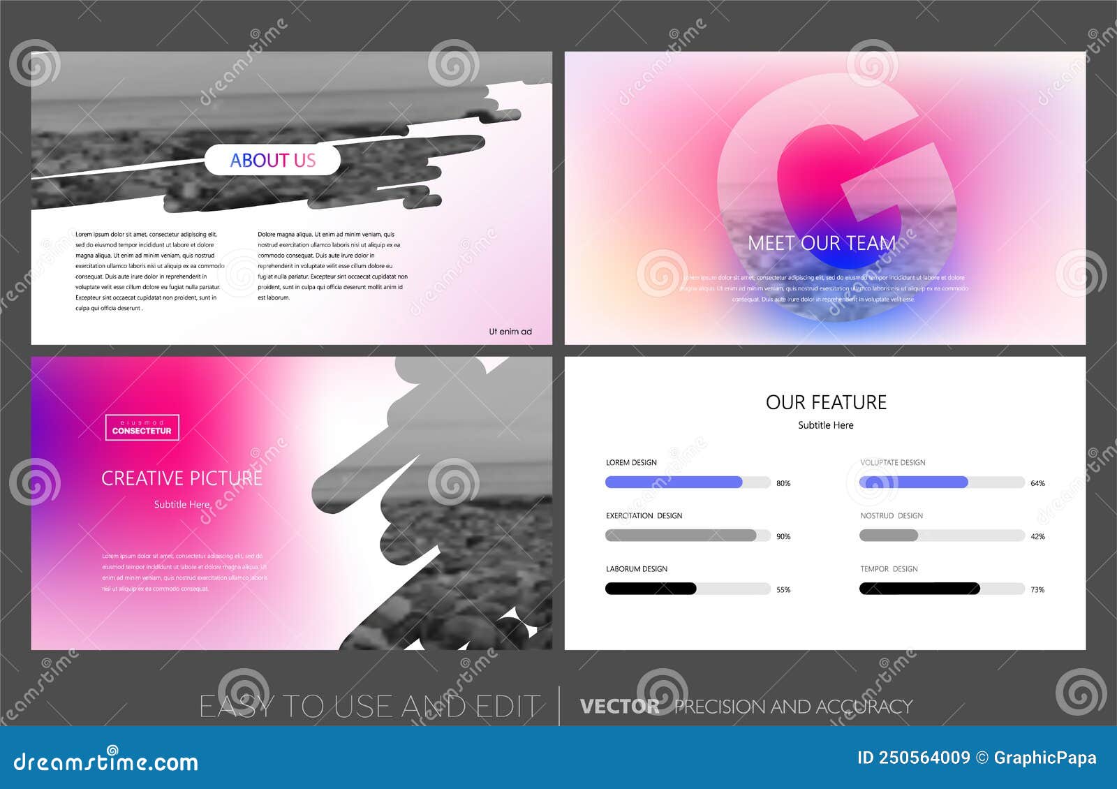 Creative Presentation Templates with Editable Design Elements and ...