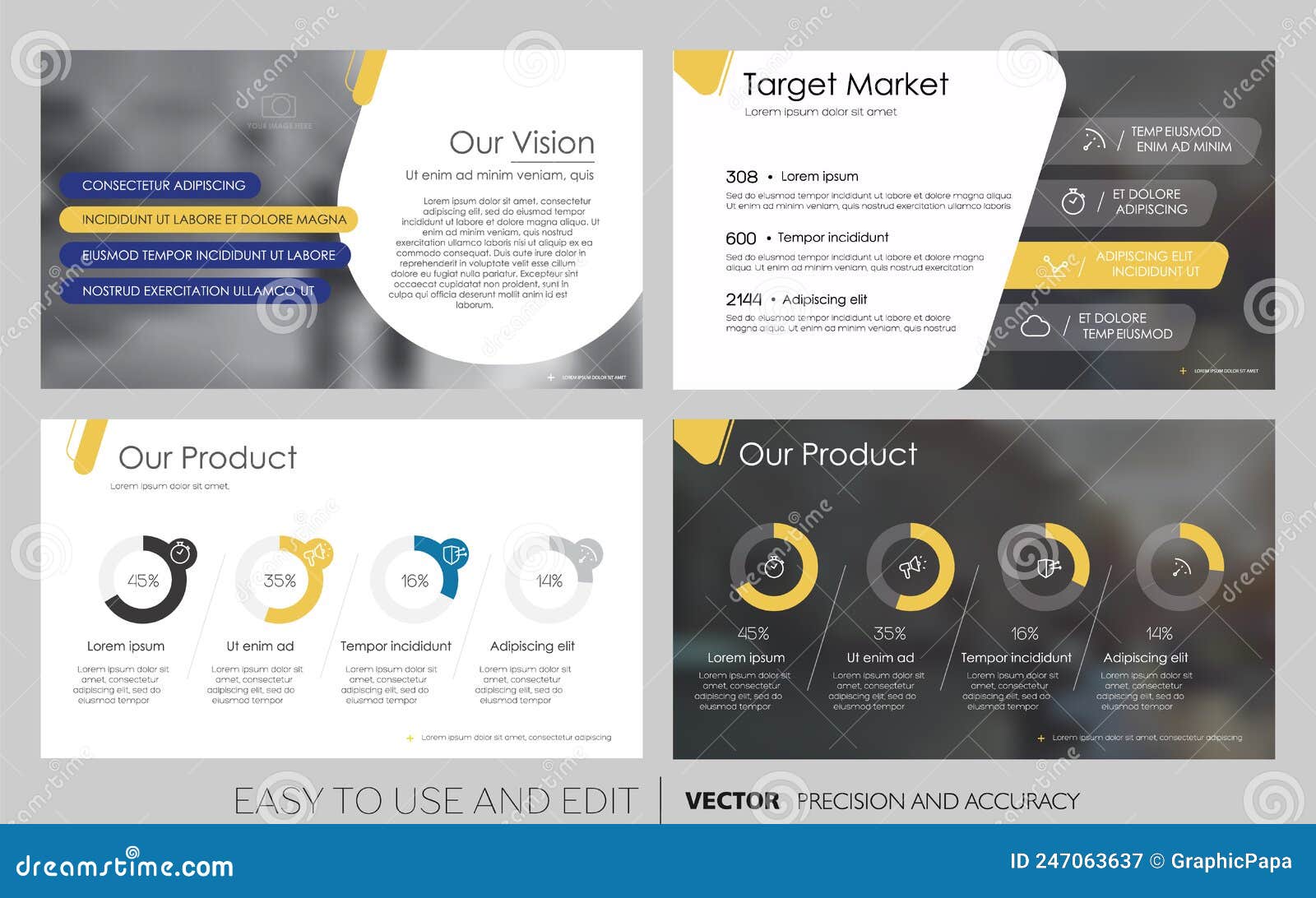 Creative Presentation Templates with Editable Design Elements and ...