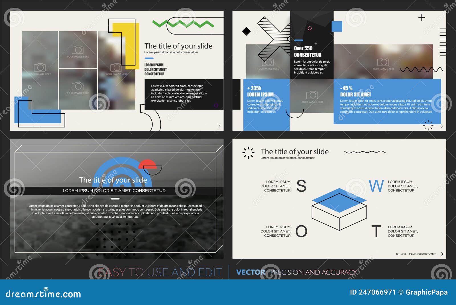 Creative Presentation Templates With Editable Design Elements And ...